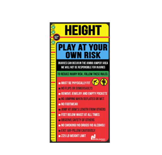 Jumbo Jumper Height Sign – Farmtasticfun